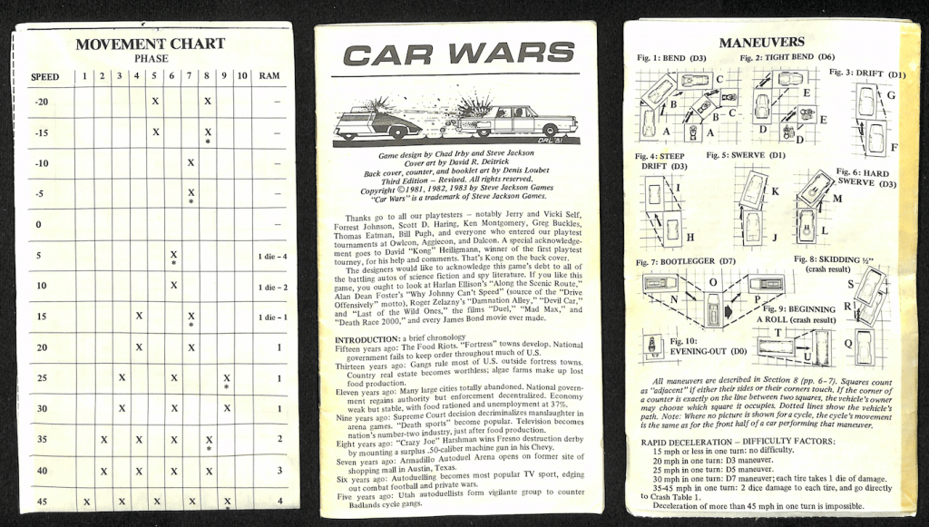 ’80s Gaming Flashback — Car Wars – GeekDad