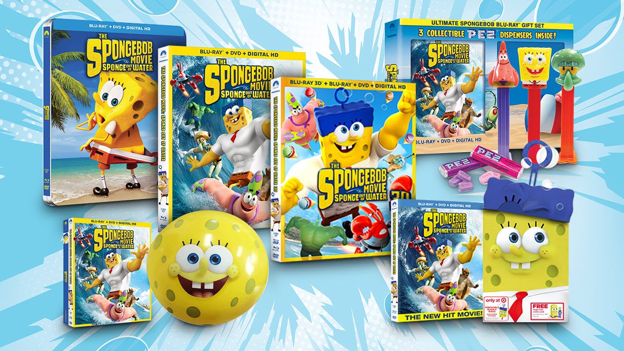 Unboxing All 6 Blu-ray Editions of ‘The SpongeBob Movie’ – GeekDad