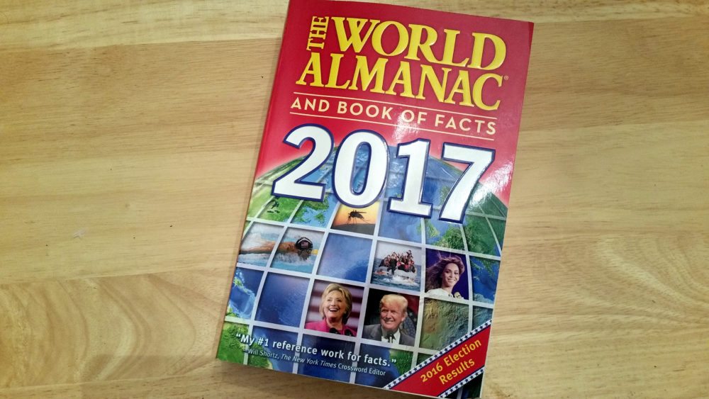 Looking Back on 2016 With a Copy of ‘The World Almanac’ – GeekDad