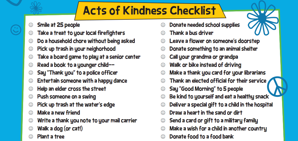 ‘The Great Kindness Challenge’: Who’s In? – GeekDad