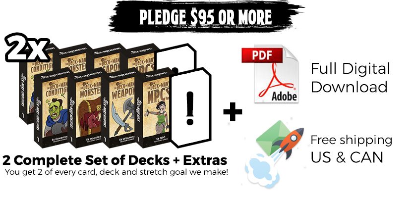 Kickstarter Tabletop Alert: The Deck of Many: DnD 5e Reference Cards ...