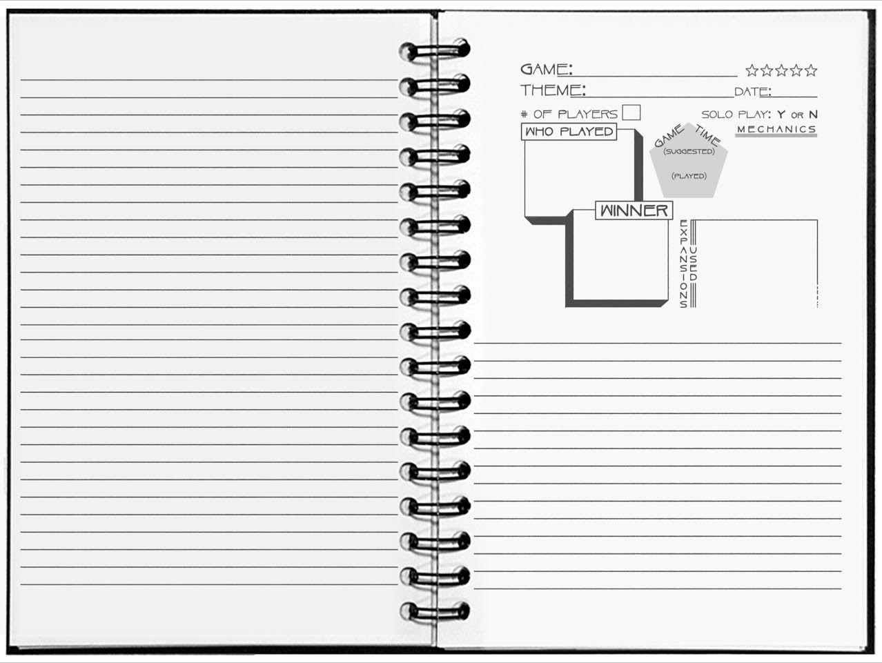 New Boardgame and RPG Journals from Con*Quest Journal – GeekDad