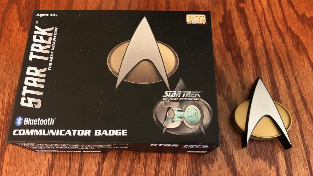 Boldly Go With the ‘Star Trek: TNG’ 30th Anniversary Communicator Badge ...