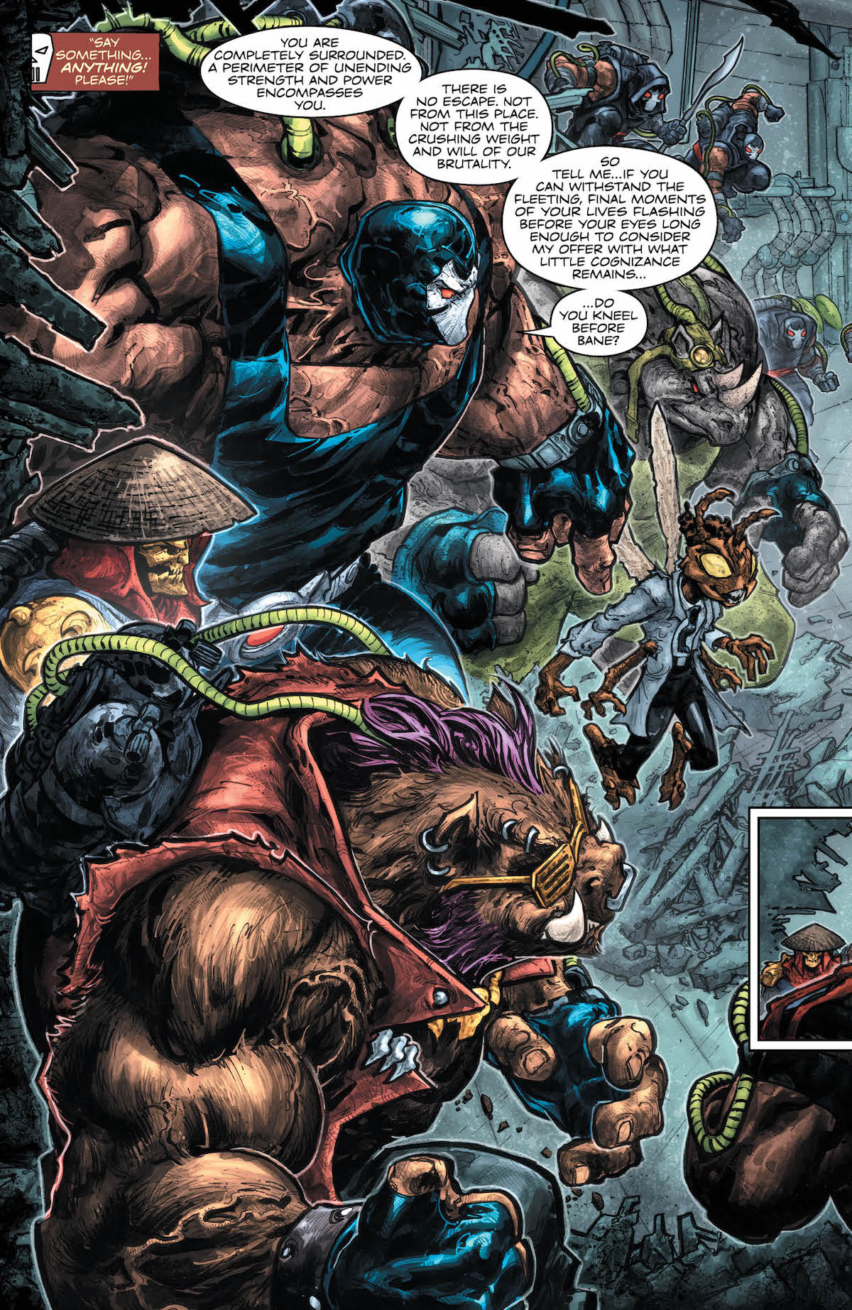 Review – Batman/Teenage Mutant Ninja Turtles 2 #4: Bane’s Winning – GeekDad