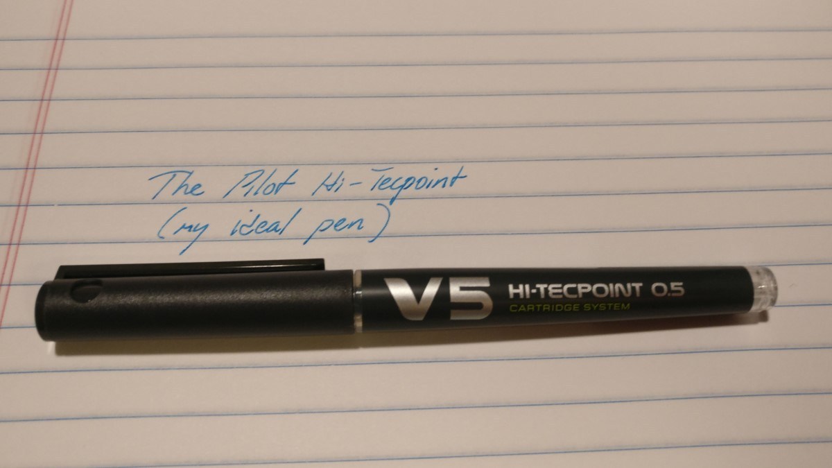The Pilot Hi-Tecpoint V5: My Ideal Rollerball Pen – GeekDad