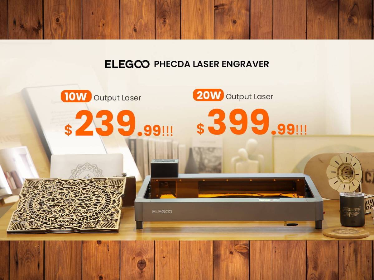 ELEGOO Phecda Laser Engraver and Cutter Kickstarter Campaign Hits the ...