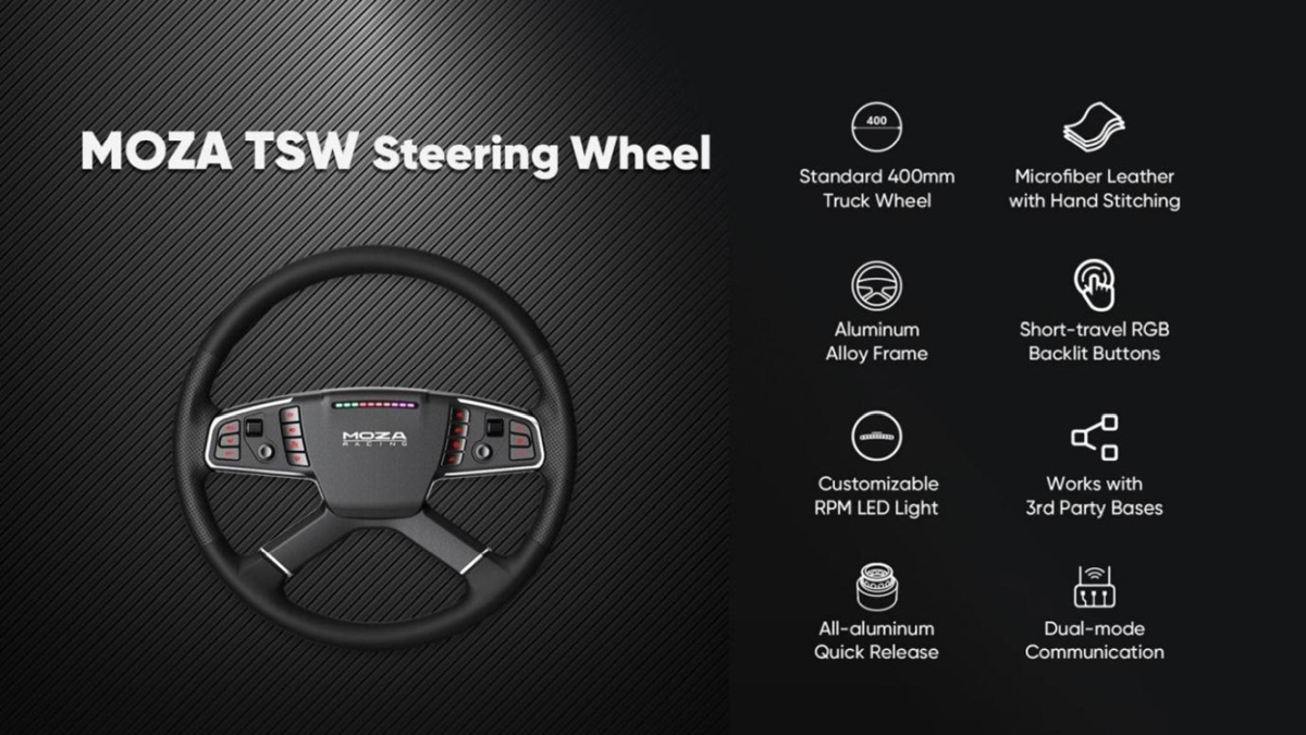 The Pit Stop: Hit the Highway With the MOZA TSW Truck Steering Wheel ...