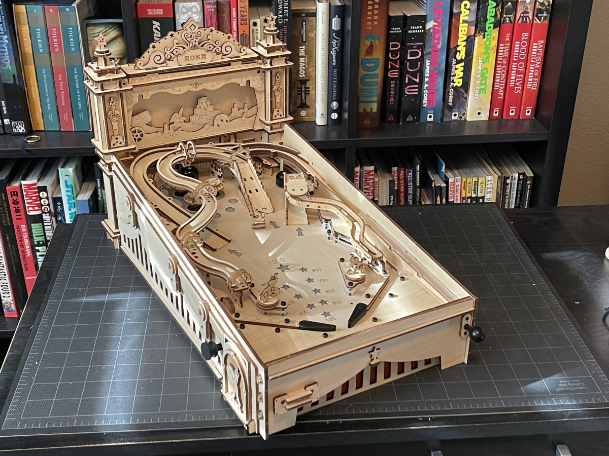 Become a Puzzle and Pinball Wizard With the ROKR Pinball Machine 3D ...