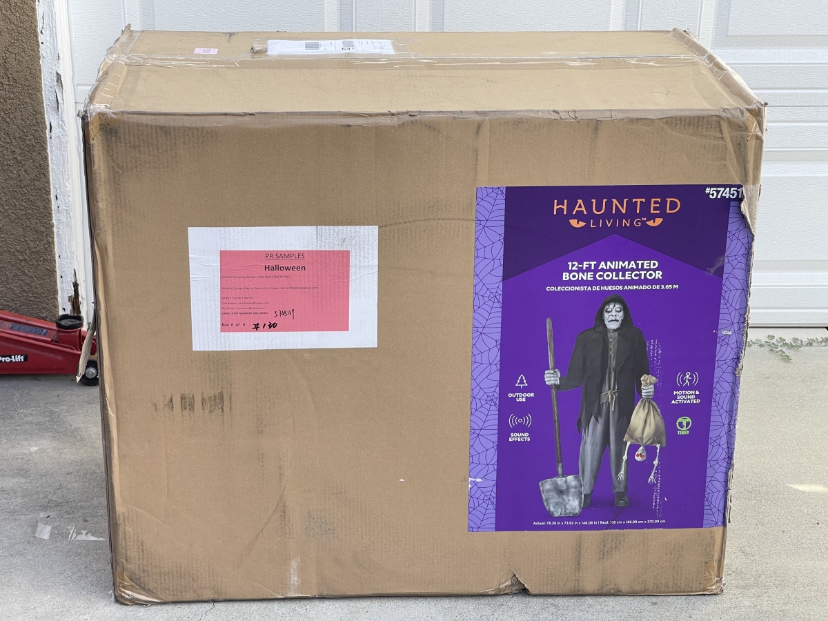 Highway to Halloween: The Lowe’s Haunted Living 12-ft Talking LED Bone ...