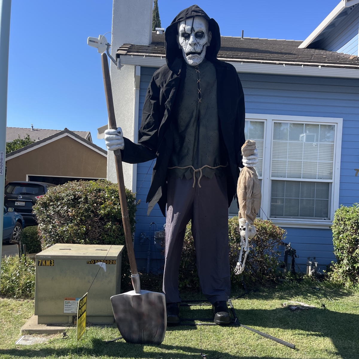 Highway to Halloween: The Lowe’s Haunted Living 12-ft Talking LED Bone ...
