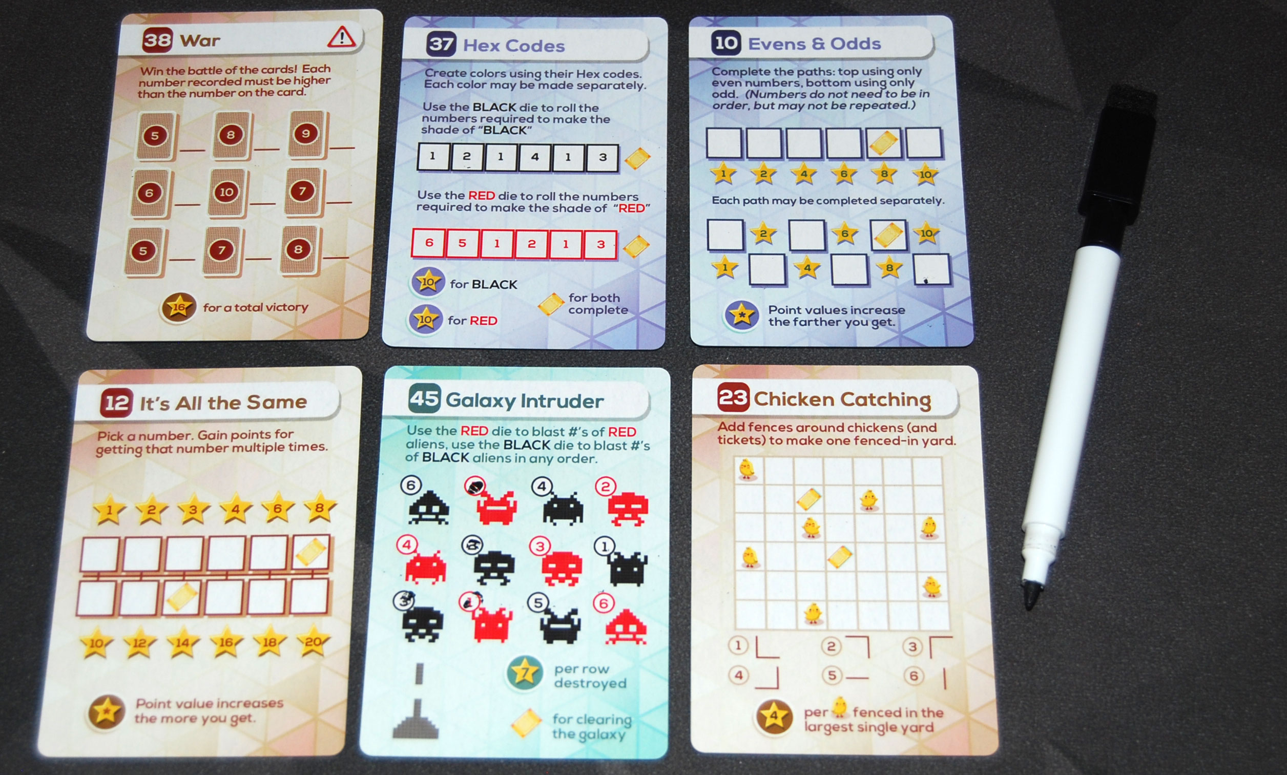 ‘Dice Cards’: 50 Mini Roll-and-Write Games – GeekDad